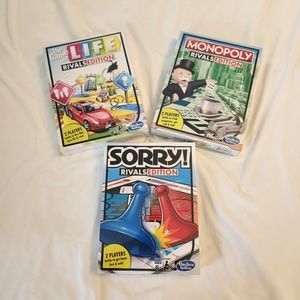 Hasbro | Games | Rivals Edition Game Bundle Monopoly Game Of Life Sorry ...